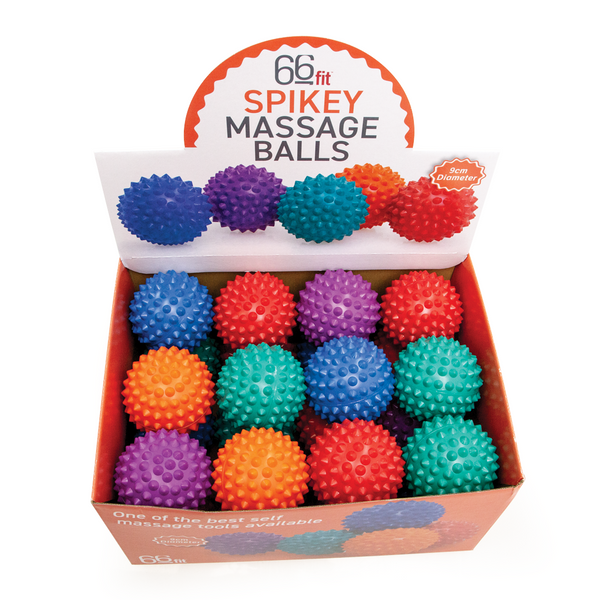 66fit Spikey Massage Balls 9cm Box Of 24 Whiteley Medical Supplies
