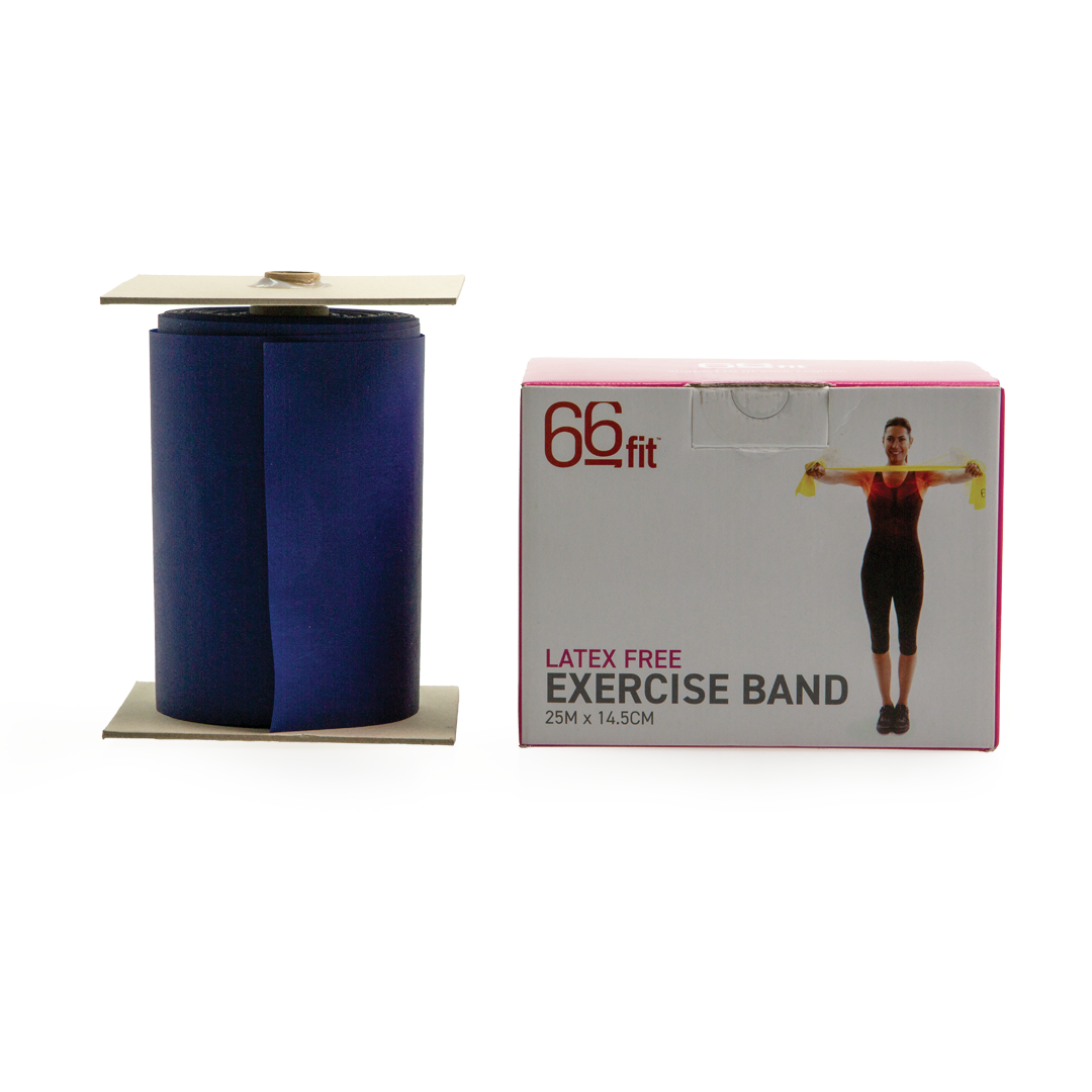 66fit Latex Free Exercise Band – 25m - Whiteley Medical Supplies