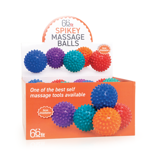 66fit Spikey Massage Balls 9cm - Box of 24 - Whiteley Medical Supplies