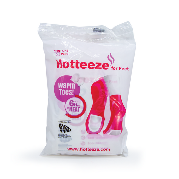 Hotteeze Heat Pad Feet Warmers - Pack of 5 Pairs - Whiteley Medical ...