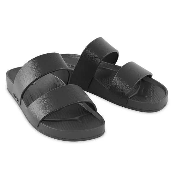 Lightfeet Double Strap Slides - Black - Whiteley Medical Supplies