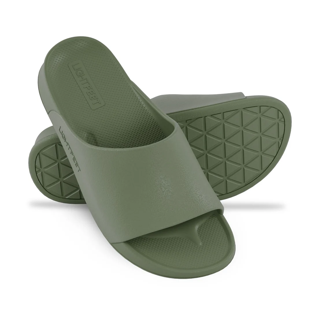 Lightfeet Single Strap Slides - Khaki - Whiteley Medical Supplies