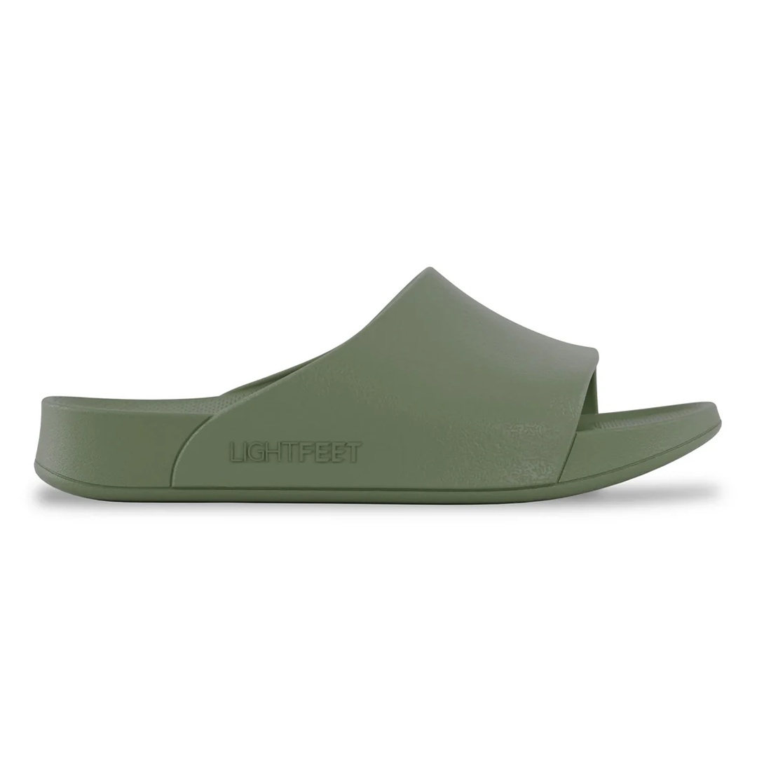 Lightfeet Single Strap Slides - Khaki - Whiteley Medical Supplies