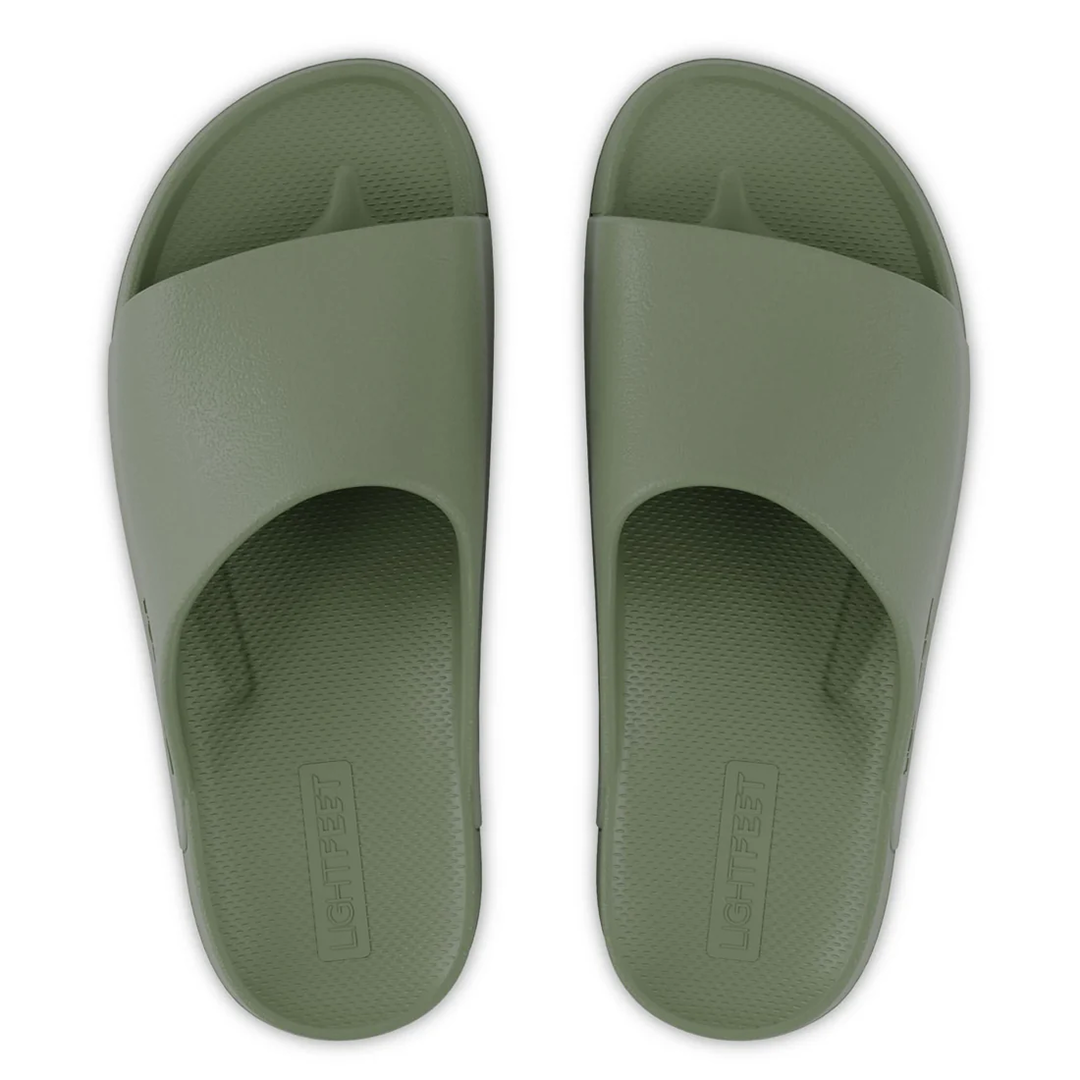 Lightfeet Single Strap Slides - Khaki - Whiteley Medical Supplies