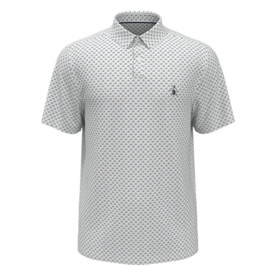 Original Penguin Retro Geo Print Polo - Bright White - Whiteley Medical ...