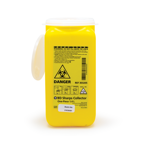 Sharps Container - 1.4L - Whiteley Medical Supplies