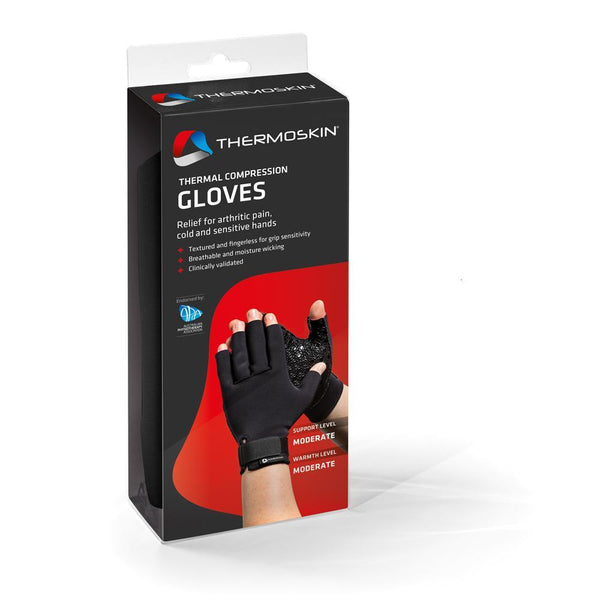 Thermoskin Arthritis Gloves Black - Pair - Whiteley Medical Supplies